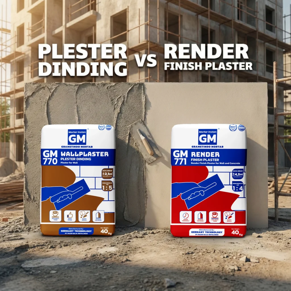 Plester Dinding vs Render Finish Plaster Mana yang Lebih Tepat ...
